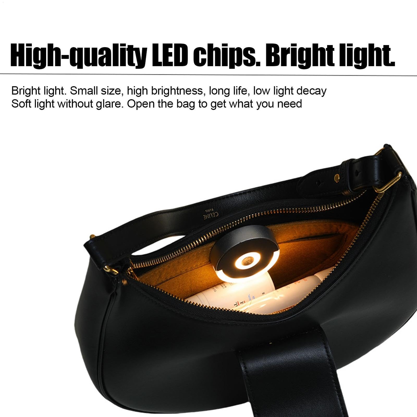 Party Camping Automatic Sensor Portable Led Purse Light for handbag light