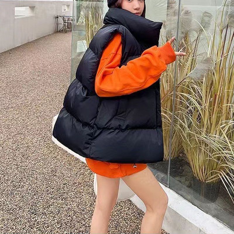 Oversized Drawstring Quilted Padded Gilet Womens Body Warmer – sunifty