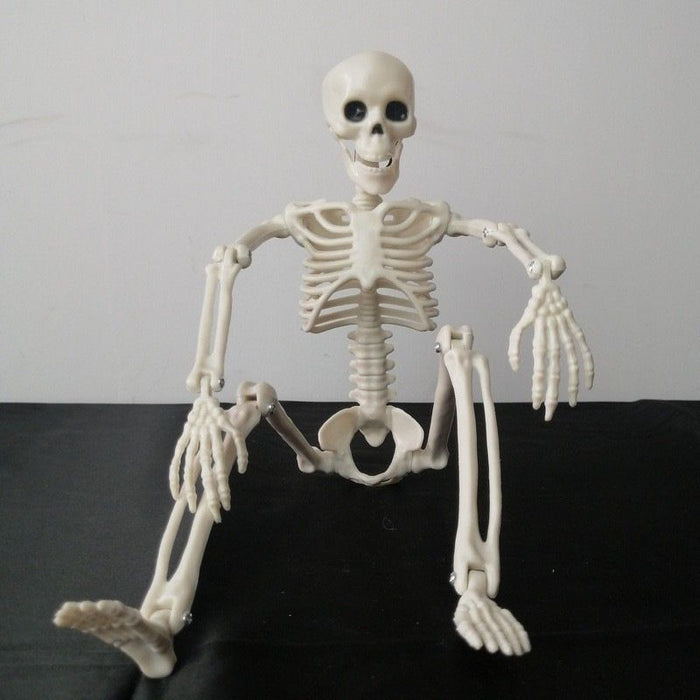 Halloween Posable Skeleton Prop 5ft Funny Giant Skeleton Yard Skull ...
