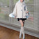 Fluffy Ostrich Feather Collar Woolen Winter Outerwear Oversized Coat