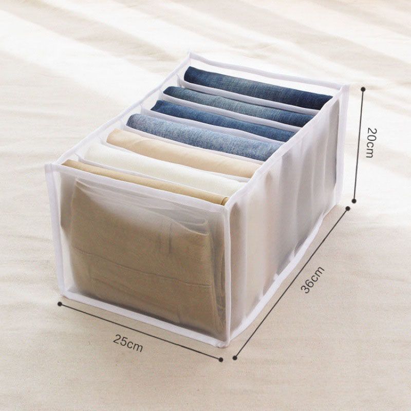 Pants Closet Organizer With Compartments Cabinet Drawers Divider Grid ...